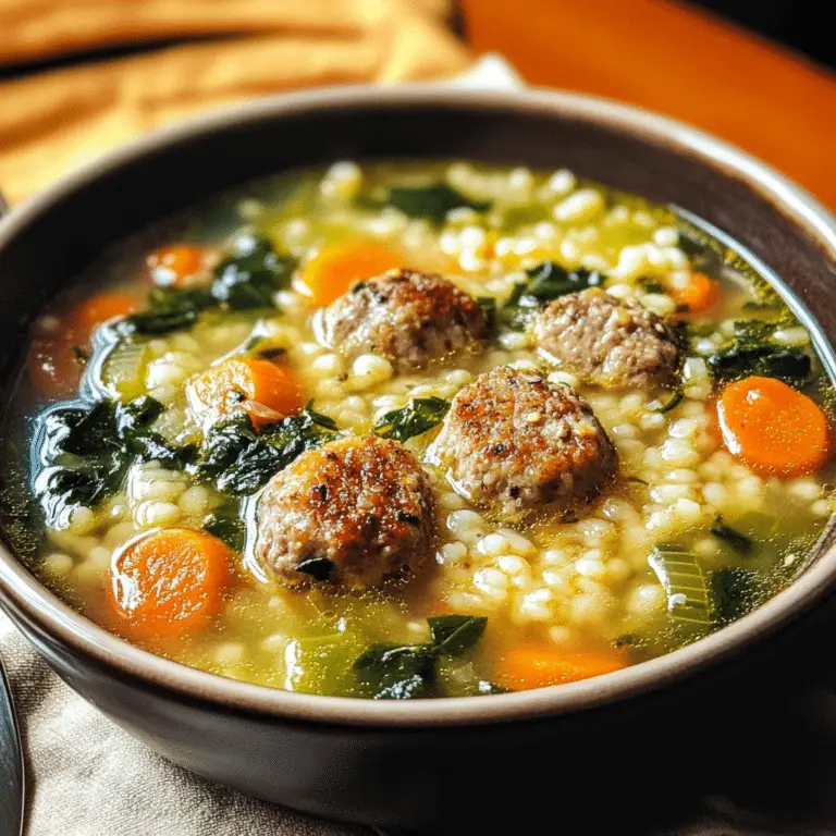 Traditional Italian Wedding Soup - Epicure Meals
