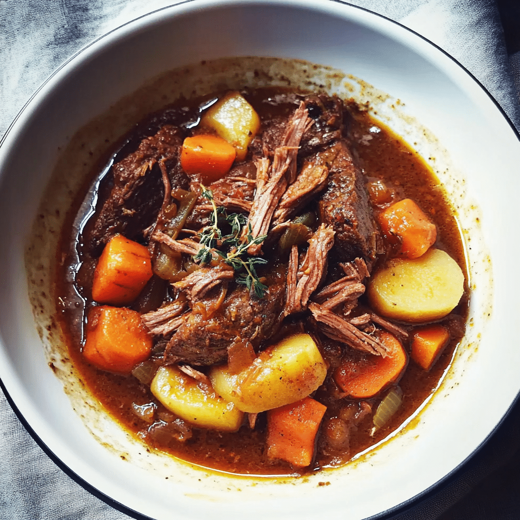 Slow-Cooker Braised Beef with Carrots & Turnips - Epicure Meals