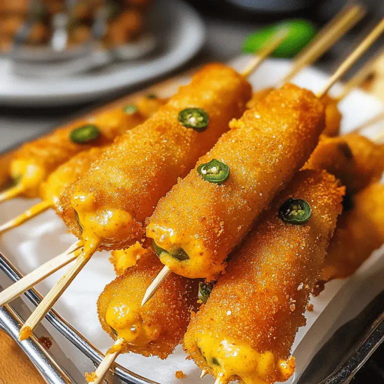 Jalapeno Cheddar Poppers on a Stick - Epicure Meals