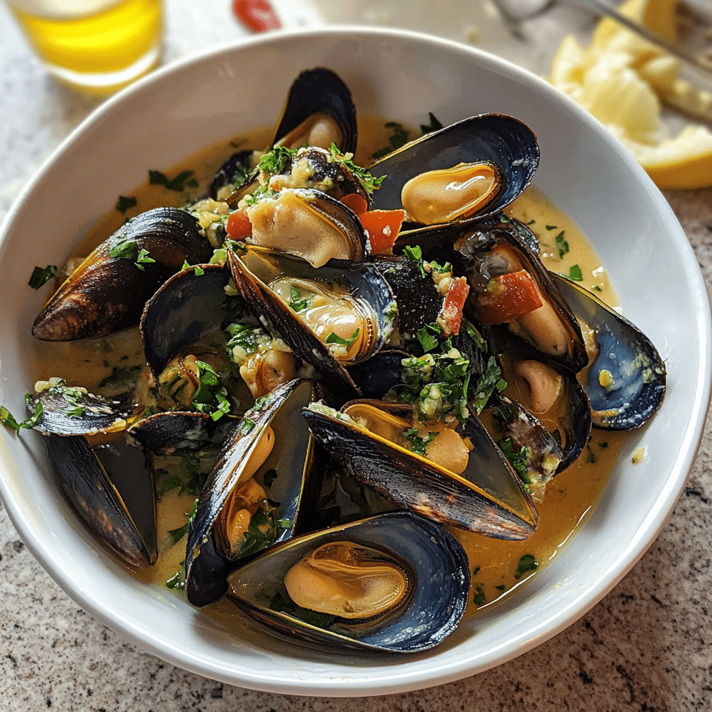 Marinated Mussels in Wine and Herbs - Epicure Meals