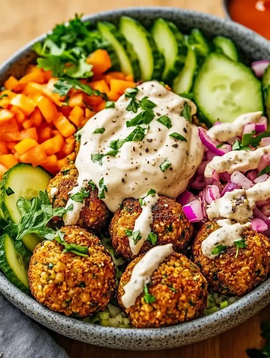 Easy Falafel Bowl with Hummus & Tahini Dressing: An Incredible Ultimate ...
