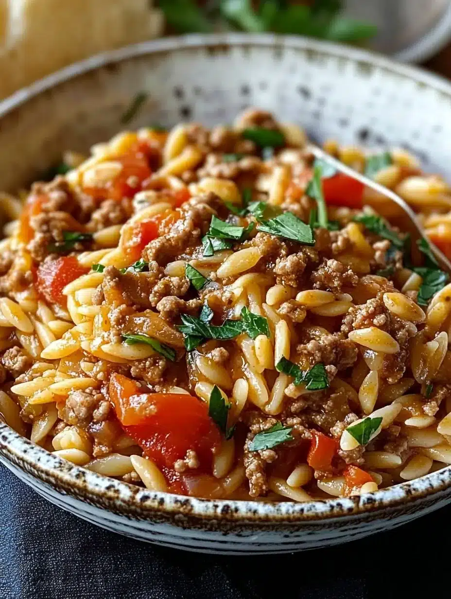 Savory Ground Beef Orzo: An Incredible Ultimate Recipe for 5-Star Meals ...